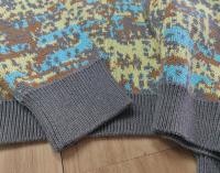 China Heavy Cotton Jacquard Sweater 7GG Thick Winter Pullover for Men Women OEM ODM for sale