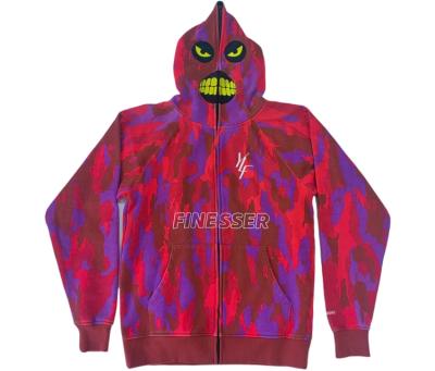 China Men Women Winter Fleece Hooded Jacket 70% Cotton 30% Polyester Thick Zipper Closure Casual Solid Color for sale