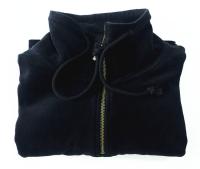 China Women Velour Zip Jacket 80 Cotton 20 Polyester 260GSM Casual Short Style OEM for sale