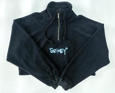 China Women Velour Zip Jacket 80 Cotton 20 Polyester 260GSM Casual Short Style OEM for sale