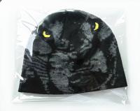 China 100% Acrylic Jacquard Beanie Winter Hat for Men Thick 23cm Width 20cm Height Black for sale