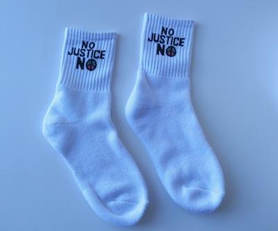 China Durable SOCKS for sports featuring jacquard technology yarn dyed pattern and sweat absorbent cotton terry material for mens and womens comfort for sale