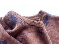 China Mens Sweater Thick Cotton Jacquard Pullover Multicolor Embroidered Sleeve Casual Fit Suitable For Daily Life for sale