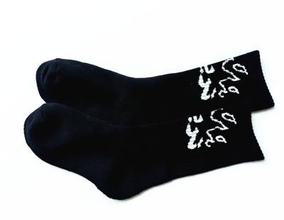 China Mens Womens Sports Socks Cotton Terry Inside Sweat Absorbent Thick Jacquard Pattern Suitable for Biking Jogging for sale