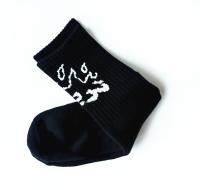 China Mens Womens Sports Socks Cotton Terry Inside Sweat Absorbent Thick Jacquard Pattern Suitable for Biking Jogging for sale