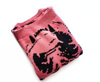China Mens Sweater 100 Percent Cotton Jacquard Pullover Thick Gauge 7GG Casual Fit Suitable For Winter And Daily Life for sale