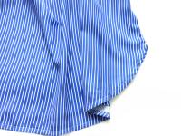 China Womens top striped short sleeve polyester woven fabric spring summer mesh style fitting daily life wear xs to xxl sizes available for sale