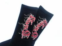 China Thick terry cotton sports socks with jacquard yarn dyed pattern for mens and womens biking jogging and daily life activities for sale