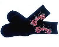 China Thick terry cotton sports socks with jacquard yarn dyed pattern for mens and womens biking jogging and daily life activities for sale