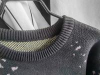 China Mens Sweater Casual Fit Thick Cotton Pullover With Jacquard Wolf Pattern And Embroidery Sleeve For Daily Life for sale