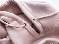 China Mens streetwear sweatshirt hoodie heavy knitted fleece pullover with embroidered front and sleeve casual style perfect for winter for sale