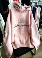 China Mens streetwear sweatshirt hoodie heavy knitted fleece pullover with embroidered front and sleeve casual style perfect for winter for sale