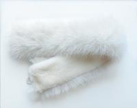 China Women Plush Scarf Made From 100 Percent Polyester Fake Fox Fur Thick Winter Neckwarmer Muffler Magnetic Closure for sale
