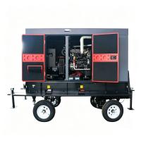 China 80KW 100KVA Mobile Diesel Genset with Perkins Engine and Stamford Brushless Alternator on Heavy-Duty Trailer for sale