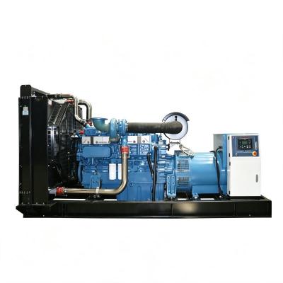 China 600kW 750kVA Yuchai Open Type Diesel Generator Set 3 Phase 4 Wire Power Output for sale