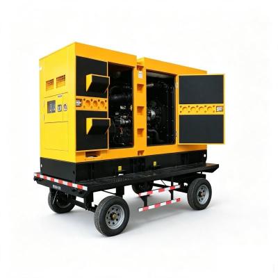 China 200kW Shangchai Engine Trailer Silent Diesel Genset For Outdoor Construction for sale