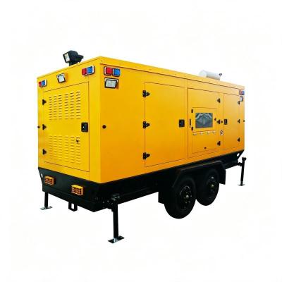 China Cummins Engine Mobile Trailer Diesel Generator 100kW Silent Emergency Power Diesel Generator for sale