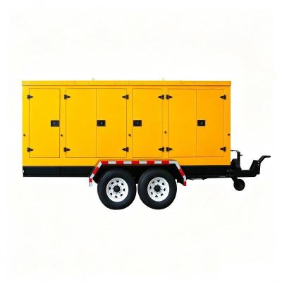 China 160kW 200kVA Silent Mobile Trailer Diesel Generator Set For Outdoor Construction for sale