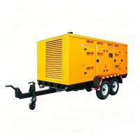 China 160kW 200kVA Silent Mobile Trailer Diesel Generator Set For Outdoor Construction for sale