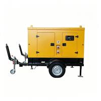 China 50 kW Silent Mobile Diesel Genset Trailer Mounted For Noise Restricted Urban Construction for sale