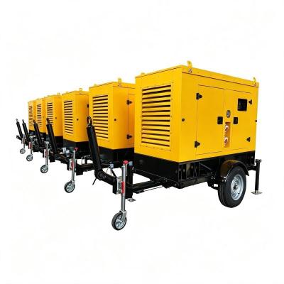 China 50 kW Silent Mobile Diesel Genset Trailer Mounted For Noise Restricted Urban Construction for sale