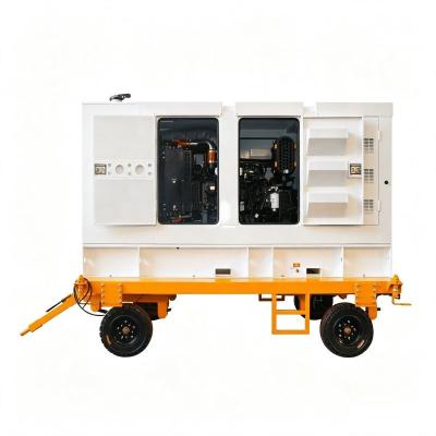 China 120kW Cummins Silent Mobile Diesel Generator Set With Trailer And Noise Reduction for sale