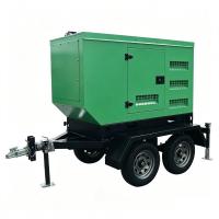 China Shangchai Engine Silent Type Mobile Diesel Genset 60kW Portable Trailer Generator for sale