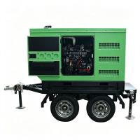 China Shangchai Engine Silent Type Mobile Diesel Genset 60kW Portable Trailer Generator for sale