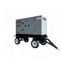 China DCEC Cummins Silent Trailer Mobile Diesel Generator Set 80kW 3 Phase 4 Wire Output for sale