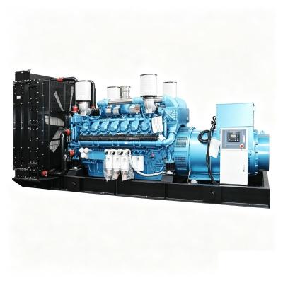 China 1600kW High Voltage Generator Water Cooled Industrial Diesel Generator Set ATS Enabled for sale