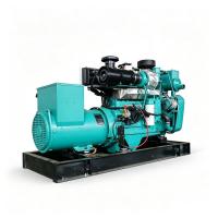 China 160KW Marine Diesel Generator Set With Auto ATS Heat Exchange Cooling For Ship Emergency Power for sale