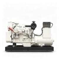 China 80KW 100KVA 440V 60HZ Marine Diesel Genset Open Type With Heat Exchanger Sea Water Pump for sale