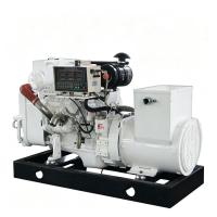 China 80KW 100KVA 440V 60HZ Marine Diesel Genset Open Type With Heat Exchanger Sea Water Pump for sale