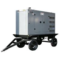 China 80KW 3 Phase Mobile Trailer Diesel Generator with ATS for Outdoor Power Supply for sale