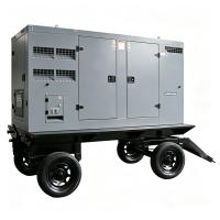 China 80KW 3 Phase Mobile Trailer Diesel Generator with ATS for Outdoor Power Supply for sale