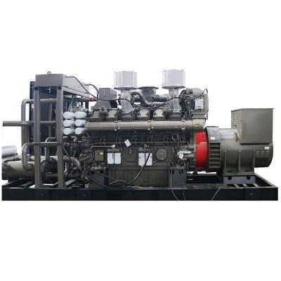 China Yuchai YC12VC1850L-C22 1500kVA Open Frame Marine Diesel Generator Set 3 Phase 4 Wire Output for sale