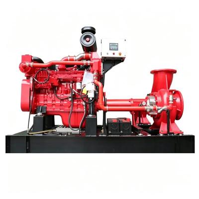 China 320kW Fire Fighting Open Type Diesel Water Pump Set With ATS Auto Transfer Control for sale