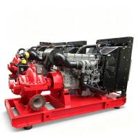 China 320kW Fire Fighting Open Type Diesel Water Pump Set With ATS Auto Transfer Control for sale