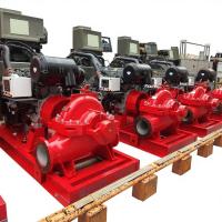 China 320kW Fire Fighting Open Type Diesel Water Pump Set With ATS Auto Transfer Control for sale