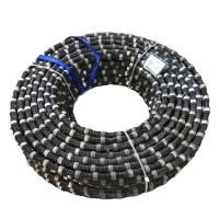 China Rubber Diamond Wire Saw for Granite Quarrying 11.5mm 40 Beads per Meter for sale
