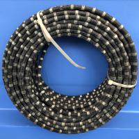 China Rubber Diamond Wire Saw for Granite Quarrying 11.5mm 40 Beads per Meter for sale