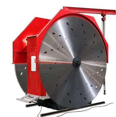 China Double Blade Stone Saw Machine for Quarrying 4200mm Cutting Depth 1850mm for sale