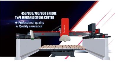 China Bridge Type Infrared Stone Cutting Machine 3200x2000mm PLC Controlled for Granite Marble for sale