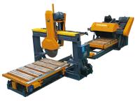 China Automatic Curbstone Kerbstone Production Line 400mm Blade 11pcs 18.5kw for sale