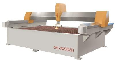 China 5 Axis Water Jet Cutting Machine 3000x1500mm 37kW AB Axis Servo Drive for sale