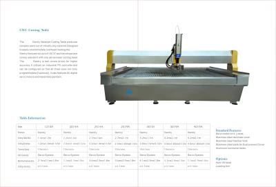 China CNC Water Jet Stone Cutting Machine 800 Bar 12 Inch Cutting Capacity for sale