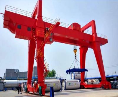 China Double Girder Stone Gantry Crane 5-50 Ton 12-30m Span Heavy Duty Lifting for sale