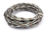 China 4.0mm Vacuum Brazed Diamond Wire Saw for Marble Quarry Cutting 25-30m/s for sale