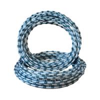 China Plastic Diamond Wire Saw 8.0mm Beads 40pcs/m for Granite Profiling for sale