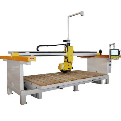 China 5 Axis CNC Bridge Saw for Marble Granite Stone Cutting 70mm Thickness 2000mm Y Stroke for sale